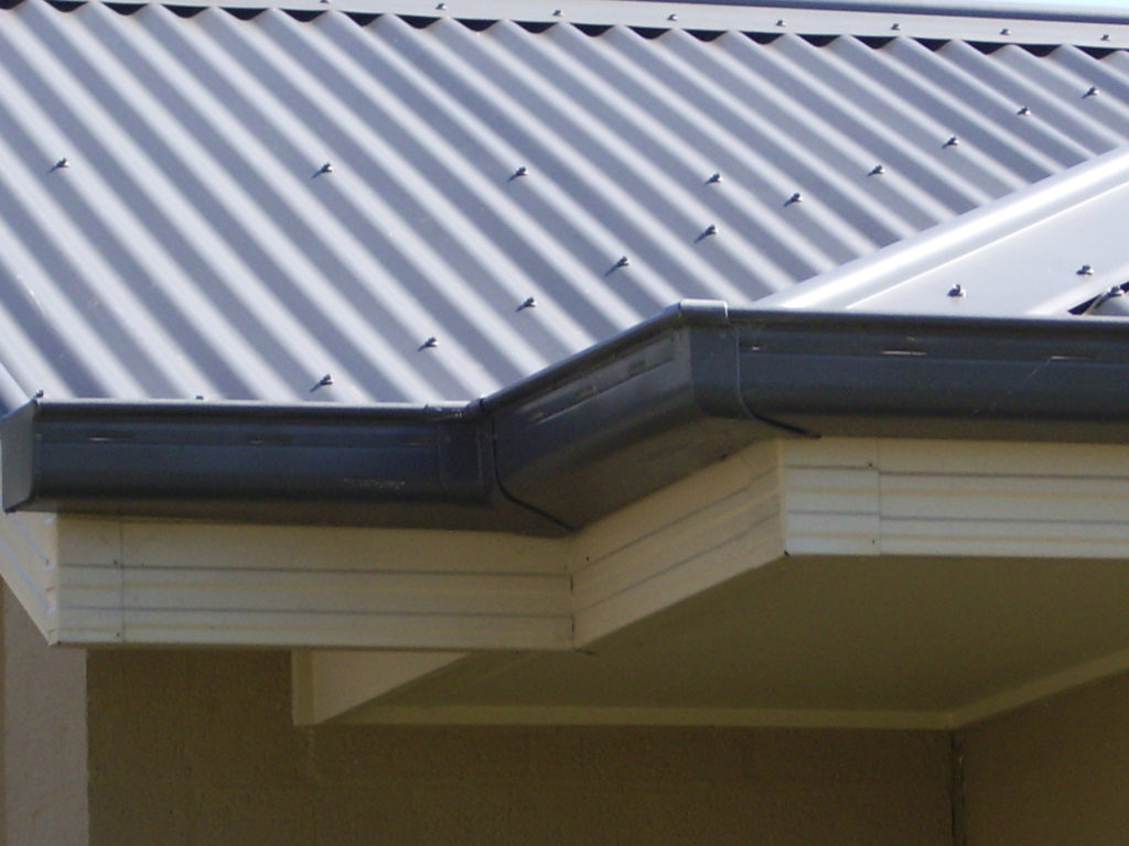 Lysaght Quad gutter slotted rainwater RGW Custom Orb cladding ro ...